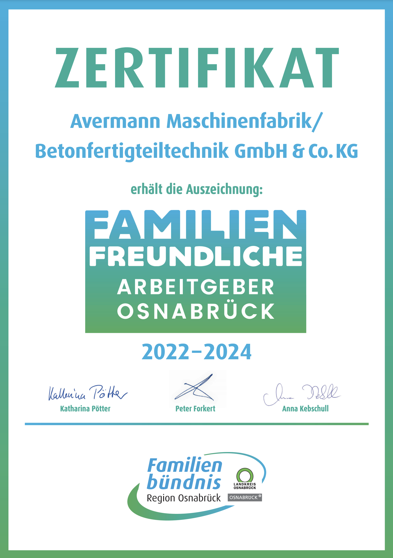 Avermann als Arbeitgeber